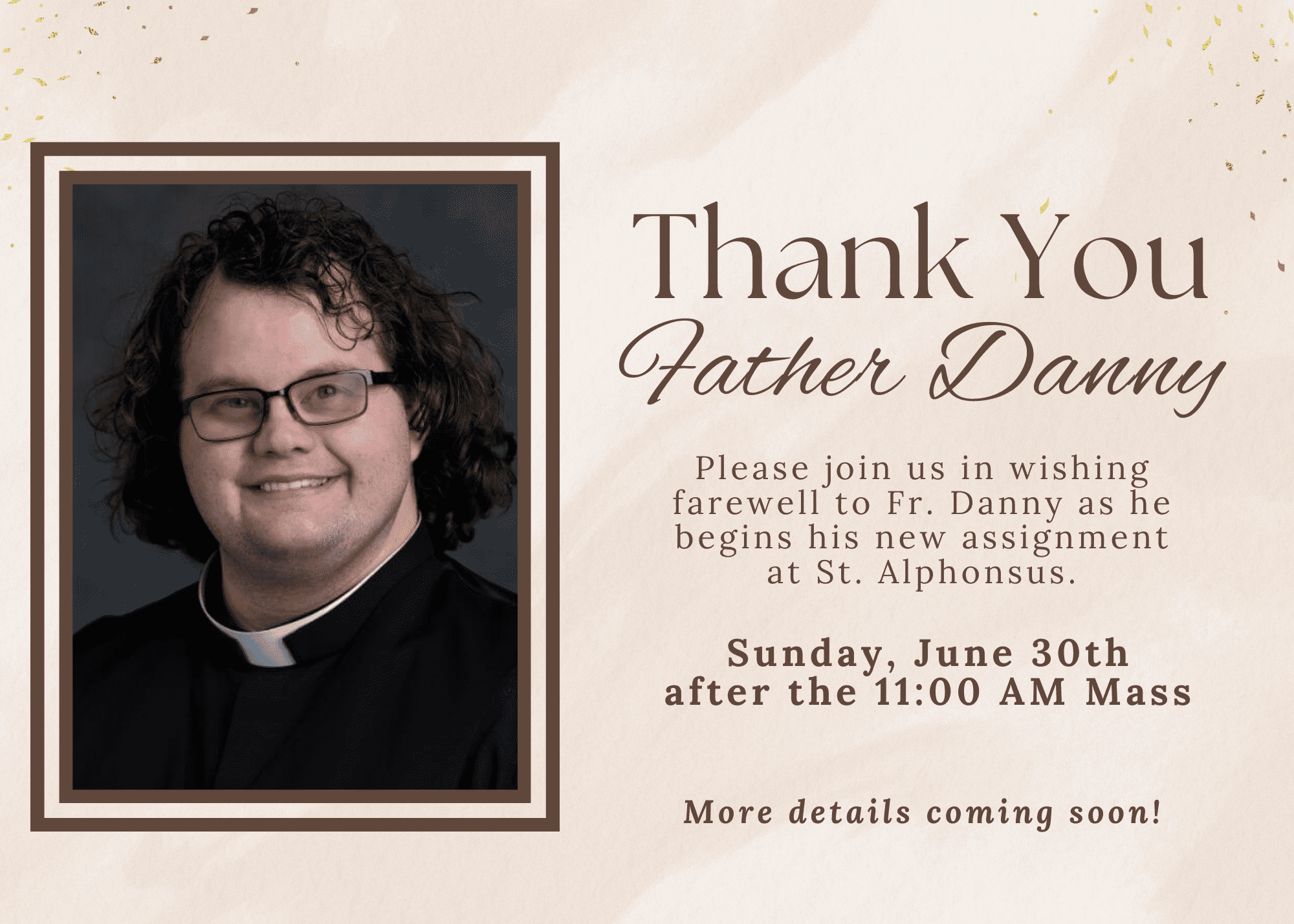 Father Danny’s Farewell – Our Lady of Consolation Parish